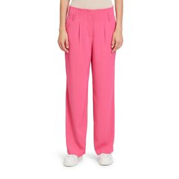 BETTY & CO Stoffhose BETTY & CO "Betty & Co Stoffhose mit Bundfalten", Damen, Gr. 36, Normalgrößen, pink (pink flambé), Obermaterial: 97% Polyester recycelt, 3% Elasthan., modisch, figurumspielend lang, Hosen, Material