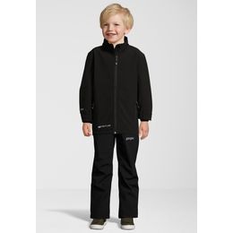 Softshelljacke WHISTLER "Covina junior" Gr. 140, schwarz Kinder Jacken mit 8.000 mm Wassersäule