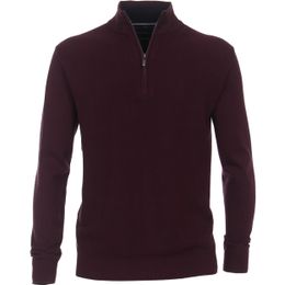 Troyer Casamoda "Casamoda Troyer uni", Herren, Gr. 5XL, rot (dunkelrot), 100% Baumwolle, Pullover