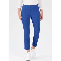 3/4-Hose Stehmann "Igor", Damen, Gr. 38, N-Gr, blau, Web, Obermaterial: 72% Viskose, 25% Polyamid, 3% Elasthan, casual, figurbetont, Hosen, in Größen 32 bis 52