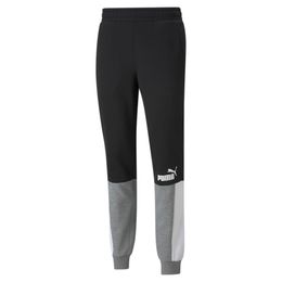 Sporthose Puma "Essentials+ Block Jogginghose Herren" Gr. L, Normalgrößen, schwarz (black) Herren Hosen