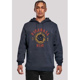 Kapuzenpullover F4NT4STIC "Stranger Things Fireball Dice 86 Netflix TV Series" Gr. M, blau (navy) Herren Pullover Premium Qualität