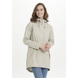 Outdoorjacke WEATHER REPORT "PETRA" Gr. 40, beige (gelb), Damen, 100% Polyester, bedruckt, unifarben, Jacken, mit 5.000 mm Wassersäule