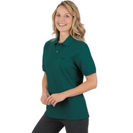 Poloshirt TRIGEMA "TRIGEMA DELUXE Piqué" Gr. L, grün (efeu) Damen Shirts