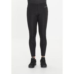 Lauftights Endurance "Malaga" Gr. L, US-Größen, schwarz (schwarz, schwarz), Herren, 92% Polyester, 8% Elasthan, mehrfarbig, Hosen, mit reflektierenden Elementen