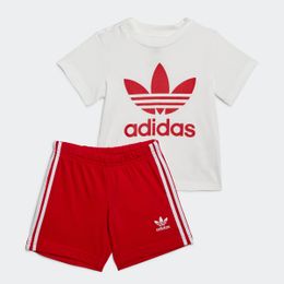 Funktionsweste adidas originals "TREFOIL SHORTS UND SET" Gr. 62, rot (better scarlet) Kinder Westen