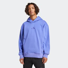 Kapuzensweatshirt adidas Sportswear "M A SZN FL HD" Gr. L, blau (semi cobalt blue) Herren Sweatshirts