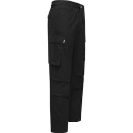 Cargohose Ragwear "Merly Long" Gr. 30, Normalgrößen, schwarz Herren Hosen modische Cargo mit großen Pattentaschen