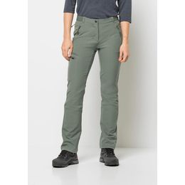 Funktionshose Jack Wolfskin "GEIGELSTEIN PANTS W" Gr. 34, Normalgrößen, grün (hedge, grün), Damen, OBERSTOFF 91% POLYESTER, 9% ELASTHAN, Hosen