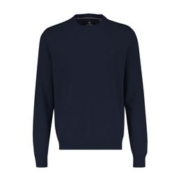 Strickpullover Lerros "Lerros", Herren, Gr. XL, blau (classic navy), 88% Schurwolle, 12% Kaschmir, Rundhals, Pullover