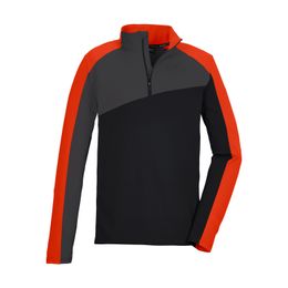 Langarmshirt Killtec "KSW 316 MN LS SHRT" Gr. M, orange (dunkelorange), Herren, 84% Polyester 16% Elasthan, Shirts