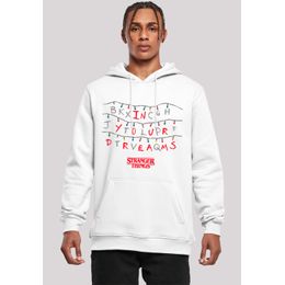 Kapuzenpullover F4NT4STIC "Stranger Things In Your Dreams Netflix TV Series" Gr. L, weiß Herren Pullover Premium Qualität