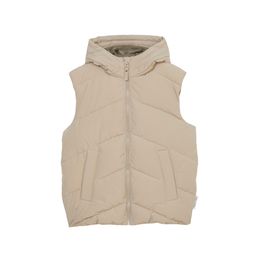 Marc O'Polo Outdoorjacke MARC O'POLO "aus recyceltem Polyester", Mädchen, Gr. 152, beige, Obermaterial: 100% Polyester, unifarben, casual, regular fit, ohne Ärmel, Jacken