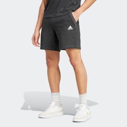 Shorts adidas Sportswear "M MEL SHRT", Herren, Gr. L, N-Gr, schwarz (schwarz melange), Obermaterial: 70% Baumwolle, 30% Polyester, sportlich, Hosen