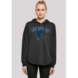 Kapuzenpullover F4NT4STIC "Harry Potter Ravenclaw Sport Emblem", Damen, Gr. L, schwarz, Obermaterial: 100% Baumwolle, casual, oversize, Langarm, Pullover, Print