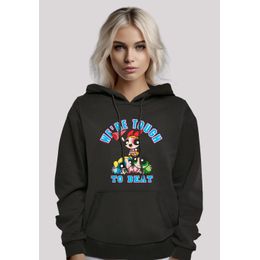 Kapuzenpullover F4NT4STIC "Powerpuff Girls Tough To Beat", Damen, Gr. L, schwarz, Obermaterial: 65% Baumwolle, 35% Polyester, relaxed fit, Pullover Kapuzenpullover, Premium Qualität