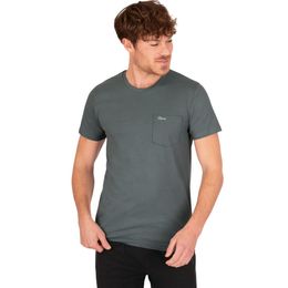 T-Shirt TRIGEMA "TRIGEMA aus Biobaumwolle mit Brusttasche" Gr. XXL, grün (oliv-c2c) Herren Shirts