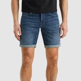 PME-Legend Shorts PME LEGEND "NIGHTFLIGHT SHORTS", Herren, Gr. 30, N-Gr, blau (mittel blau), Web, Obermaterial: 98% Baumwolle, 2% Elasthan, casual, Hosen