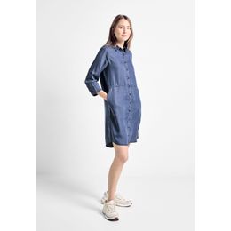 Sommerkleid Cecil Gr. XL (44), US-Größen, blau (mid blue wash) Damen Kleider mit Knopfleiste