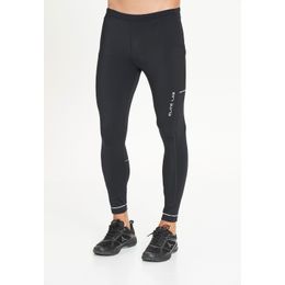 Lauftights ELITE LAB "Run Elite X1" Gr. L, US-Größen, schwarz (schwarz, schwarz), Herren, 72% Nylon, 28% Elasthan, unifarben, Hosen, mit reflektierenden Details