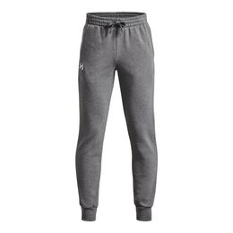 Jogginghose Under Armour "UA Rival Fleece für Jungen" Gr. XL (164/170), N-Gr, grau (castlerock) Kinder Hosen