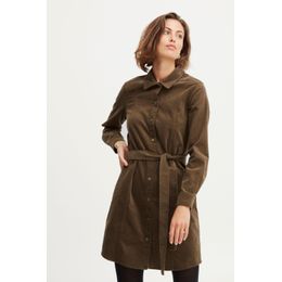 Blusenkleid Fransa "Fransa FRTean" Gr. 40, EURO-Größen, braun (rain drum) Damen Kleider