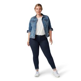 Skinny-fit-Jeans Tom Tailor PLUS Gr. 46, N-Gr, blau (darkblue, denim) Damen Jeans in klassischer 5- Pocket- Form