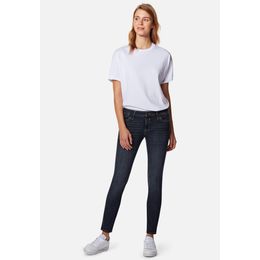 Skinny-fit-Jeans Mavi "LINDY" Gr. 25, Länge 34, schwarz (mid foggy glam) Damen Jeans Enganliegende