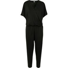 Jumpsuit Urban Classics "Urban Classics Damen Ladies Modal Jumpsuit" Gr. 4XL, US-Größen, schwarz Damen Overalls