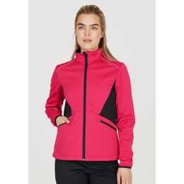 Softshelljacke Endurance "Loralei", Damen, Gr. 36, pink, 100% Polyester, mehrfarbig, normal, hoch geschlossener Ausschnitt, Jacken, mit Reflektoren