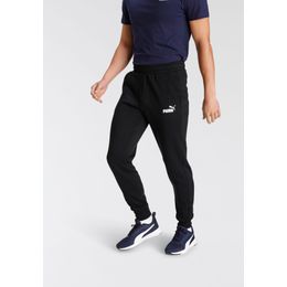 Trainingshose Puma "ESS LOGO PANTS FL CL" Gr. M, N-Gr, schwarz (Puma schwarz), Herren, Fleece, Obermaterial: 66% Baumwolle, 34% Polyester, unifarben, Hosen