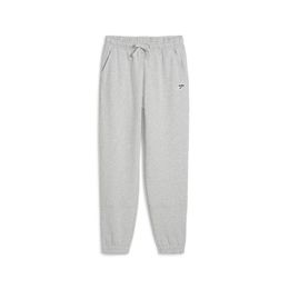 Sporthose Puma "DOWNTOWN Jogginghose Jungen" Gr. 140, Normalgrößen, grau (light gray heather) Kinder Hosen