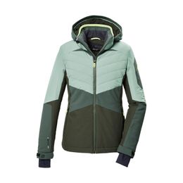 Skijacke Killtec "KSW 34 WMN SKI JCKT", Damen, Gr. 36, grün (rauchmint), Obermaterial: 93% Polyester 7% Elasthan, Innenfutter: 100% Polyester, Füllung: 100% Polyester (recycelt), sportlich, Jacken