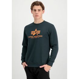 Sweatshirt Alpha Industries "Basic Sweater" Gr. S, blau (dark petrol) Herren Sweatshirts