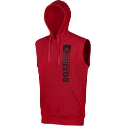 Hoodie adidas Performance "Community Vertical Hoody SL BOXING" Sweatshirts Gr. L, rot Herren