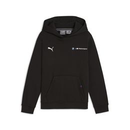 Hoodie Puma "BMW M Motorsport ESS+ Fleece-Hoodie Jungen" Gr. 128, schwarz (black) Herren Sweatshirts