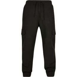 Jogginghose Urban Classics "Urban Classics Herren Comfort Military Pants" Gr. L, US-Größen, schwarz Herren Hosen