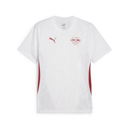 Trainingsshirt Puma "RB Leipzig Trainingstrikot Herren", Herren, Gr. L, weiß (weiß club rot), Obermaterial: 100% Polyester; Einsatz: 100% Polyester, slim fit, Rundhals, Kurzarm, Shirts