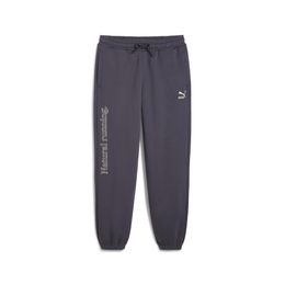 Sporthose Puma "CLUB DE COURSE Fleece Jogginghose Erwachsene" Gr. L, Normalgrößen, grau (galactic gray) Herren Hosen