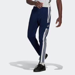 Trainingshose adidas Performance "SQ21 TR PNT" Gr. L, N-Gr, blau (team navy blau, weiß), Herren, Obermaterial: 100% Polyester, clean, Hosen