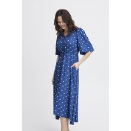 Maxikleid Fransa "Fransa FRKamma" Gr. L, US-Größen, blau (beaucoup blue aop ms24 01e) Damen Kleider