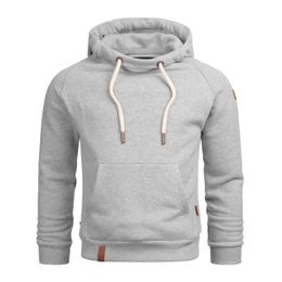 Kapuzenpullover Alessandro Salvarini "ASBeeno", Herren, Gr. XL (54), grau (hellgrau), Obermaterial: 65% Baumwolle, 35% Polyester, Pullover Kapuzenpullover, mit Kapuze
