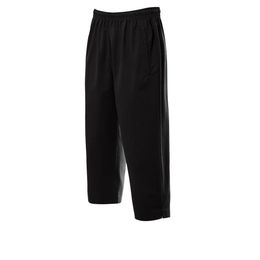 Jerseyhose TRIGEMA "TRIGEMA 3/4 Freizeithose aus Baumwolle" Gr. L, US-Größen, schwarz Damen Hosen