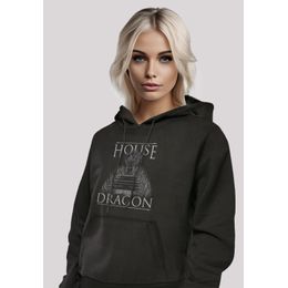 Kapuzenpullover F4NT4STIC "House Of The Dragon Throne", Damen, Gr. L, schwarz, Obermaterial: 65% Baumwolle, 35% Polyester, relaxed fit, Pullover Kapuzenpullover, Premium Qualität