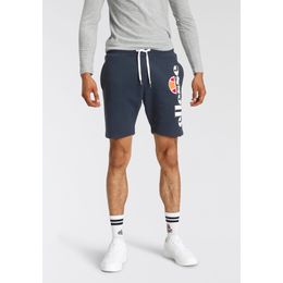 Sweatshorts Ellesse "BOSSINI FLEECE SHORT", Herren, Gr. L, N-Gr, blau (marine), Obermaterial: 80% Baumwolle, 20% Polyester, sportlich, Basic schmal kurz, Hosen