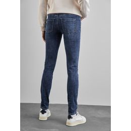 Gerade Jeans Street One Gr. 28, Länge 32, blau (authentic indigo wash), Damen, Jeans, 78% Baumwolle, 21% Polyester, 1% Elasthan, unifarben, Jeans, 4-Pocket Style