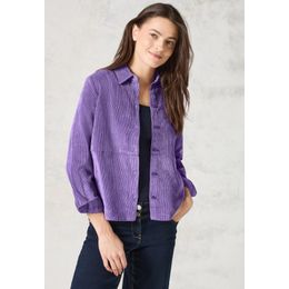 Hemdbluse Cecil Gr. L (42), lila (wild lilac) Damen Blusen mit Knopfleiste