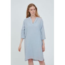 Blusenkleid Fransa "Fransa FRAlslub" Gr. S, US-Größen, blau (cashmere blue) Damen Kleider