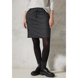 Minirock Cecil Gr. L (42), schwarz Damen Röcke softer Materialmix