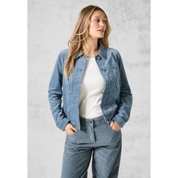 Kurzjacke Cecil Gr. L (42), blau (dove blue) Damen Jacken aus Baumwolle mit Stretchanteil